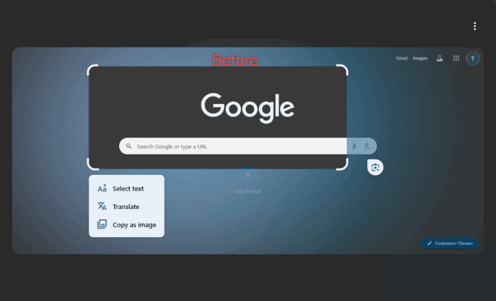 Chrome Tests Material You-Inspired Redesign for Google Lens Overlay