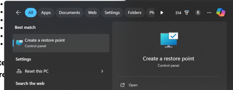 See All Restore Points on this PC in 3 Steps
