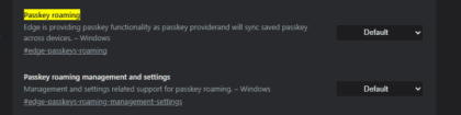 Microsoft Edge Experiments With Passkey Roaming and Sync Controls