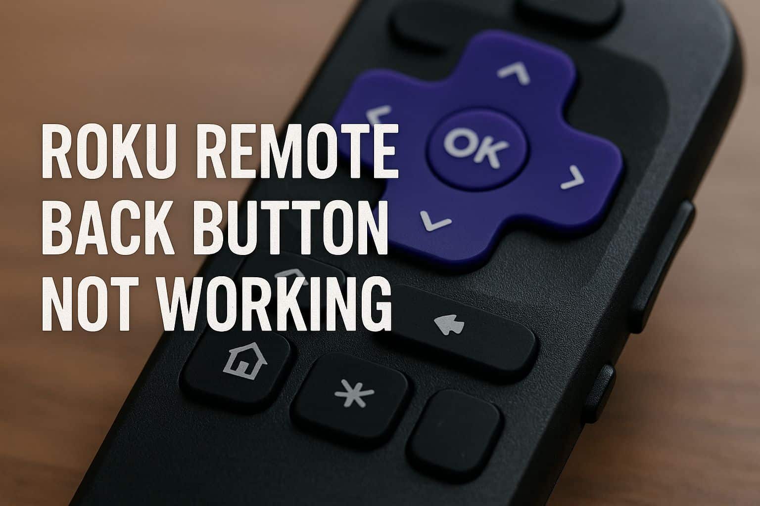 How to Fix Roku Remote Back Button Issues
