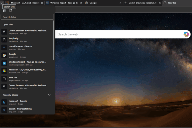 Microsoft Edge Finally Rolls Out Tab Search, Starting October 2025