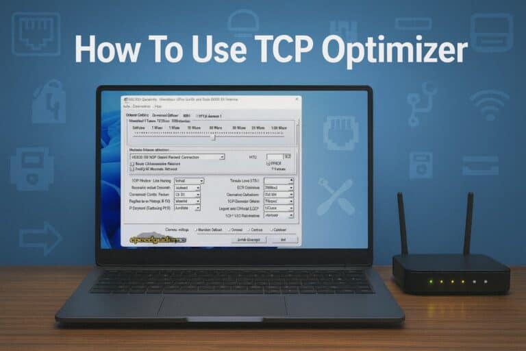 How to Use TCP Optimizer on Windows 11 for Faster Internet