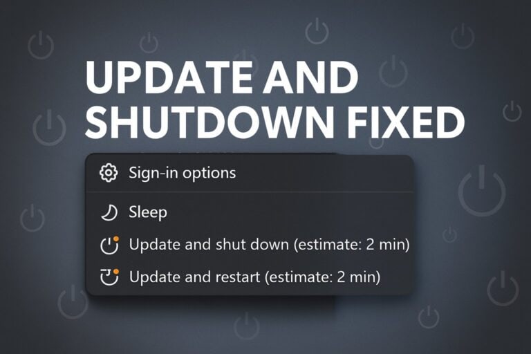 How to Add Shutdown Button to Windows 10 if it's Missing