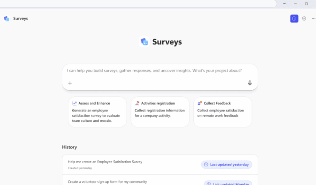 Surveys Agent is Now Generally Available in Microsoft 365 Copilot