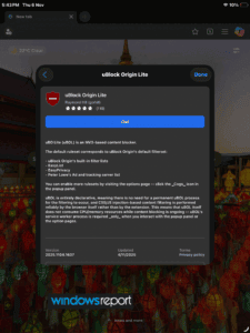 Microsoft Edge iPad release adds uBlock Origin Lite and more extensions