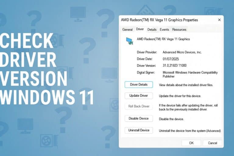 Step by Step Guide to Check Driver Version in Windows 11