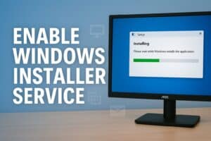How To Enable Windows Installer Service And Fix MSI Errors