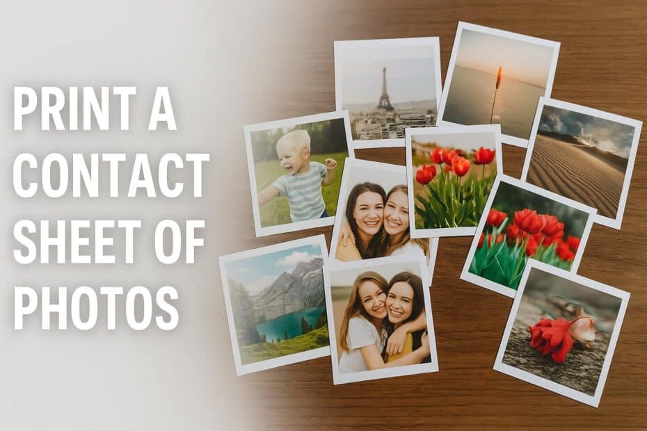 How to Print a Contact Sheet of Photos in Windows 11