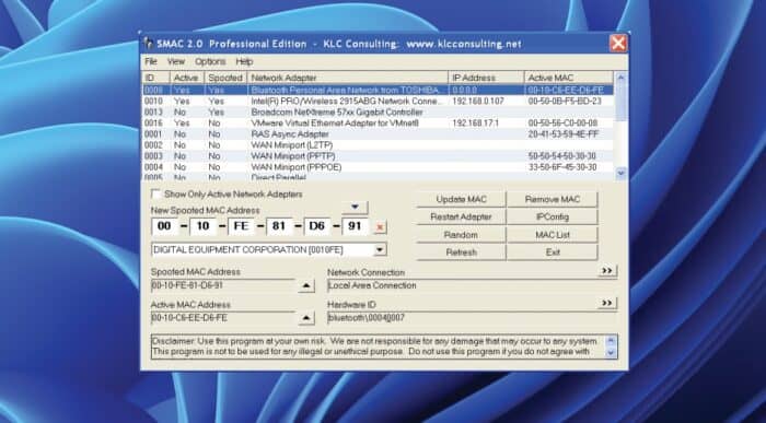 Best MAC Address Changer Tools For Your Windows PC