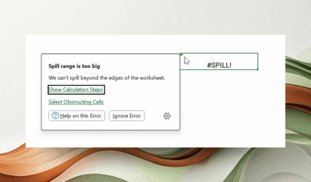 Excel for Windows Finally Gets Clear Error Cards That Actually Make Sense