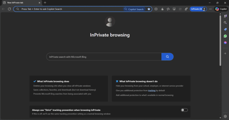 Microsoft Edge is unifying tracking prevention for normal and InPrivate ...