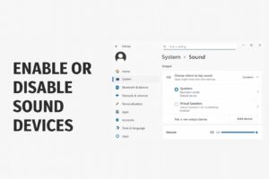 Quick Guide: Turn Sound Devices On or Off in Seconds