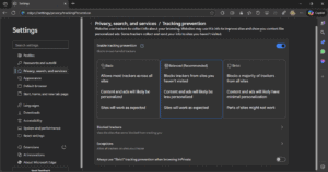 Microsoft Edge is unifying tracking prevention for normal and InPrivate ...