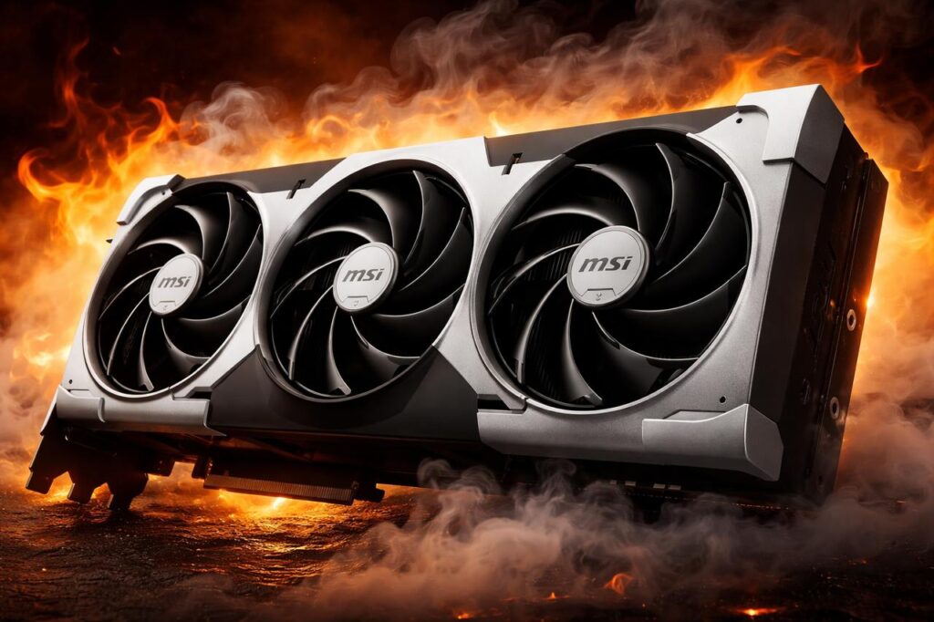 RTX 5090 Catches Fire on Camera Moments After Installation