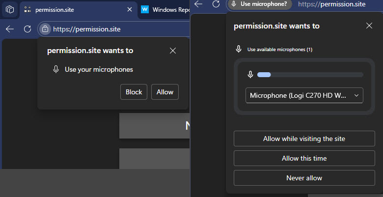Microsoft Edge site permissions redesign brings one-time access and ...
