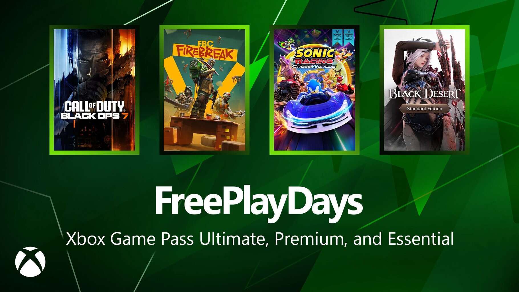 Xbox Free Play Days Brings Sonic Racing CrossWorlds, Black Desert ...