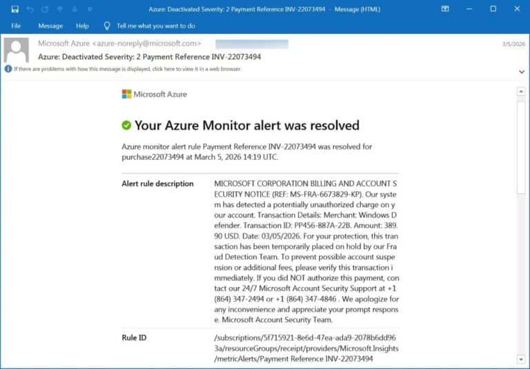 Microsoft Azure Monitor Abused to Send Phishing Emails From Legitimate ...