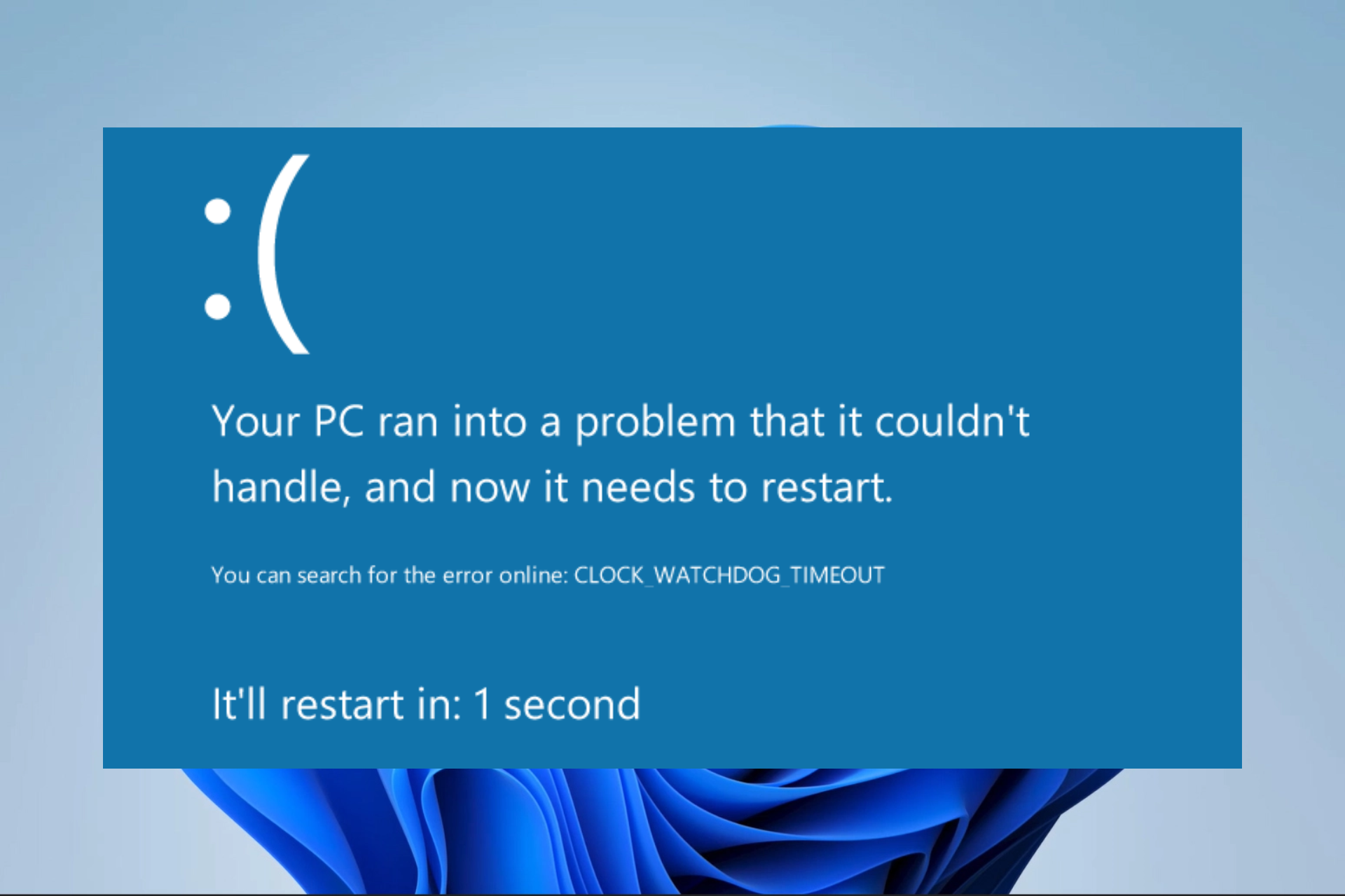 Snabbfix: Clock Watchdog Timeout BSoD i Windows 11 [2024 Guide ...