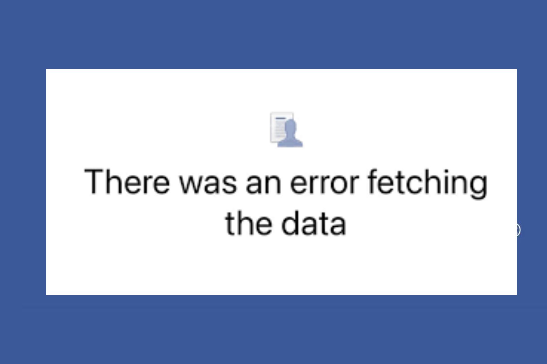 Como corrigir erros ao buscar dados no Facebook - WindowsReport - Vida ...