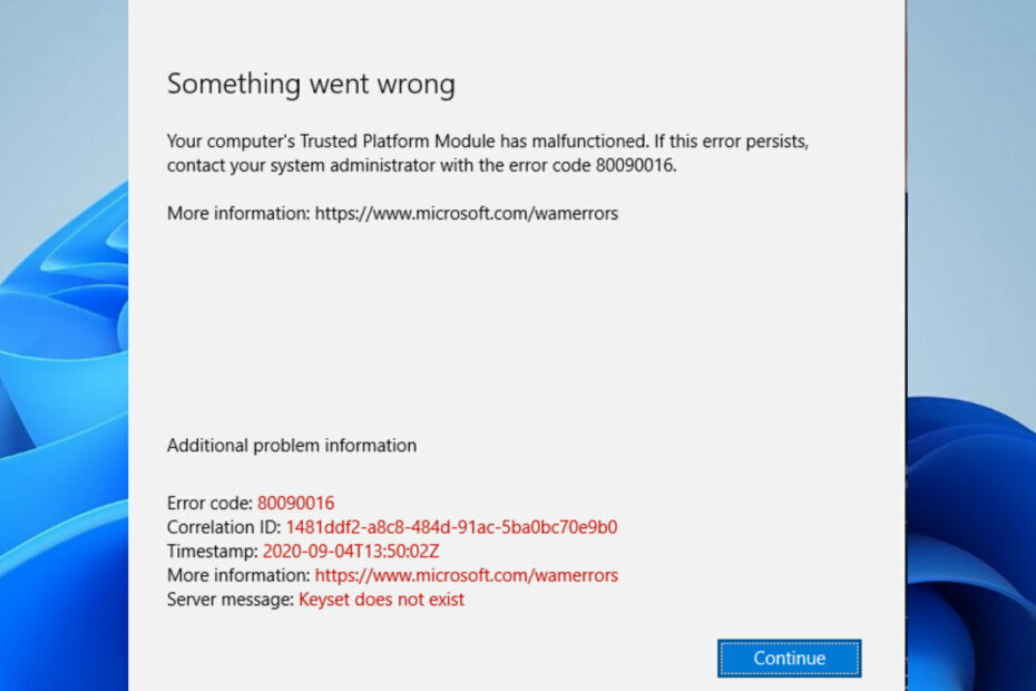 Solución: Error 80090016 (Keyset Does not Exist) Microsoft