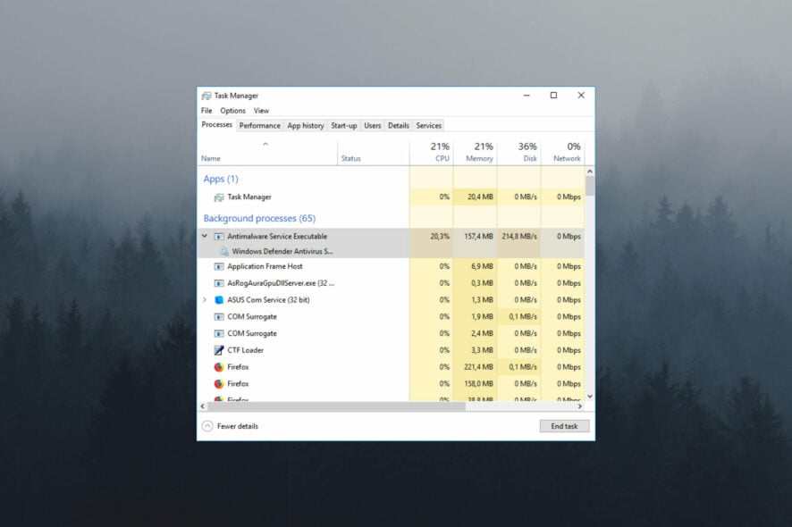 ¿Cómo Desactivar el Antimalware Service Executable?