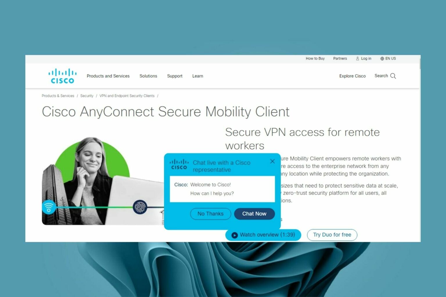 ¿Cómo Descargar Cisco AnyConnect en Windows 11?