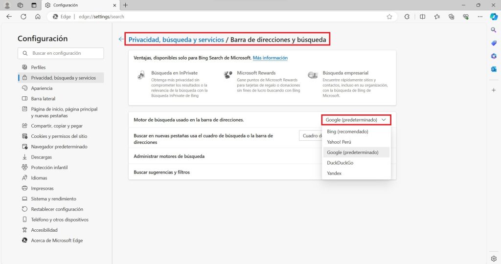 Google Buscador Principal: Configúralo en Chrome, Firefox y Edge